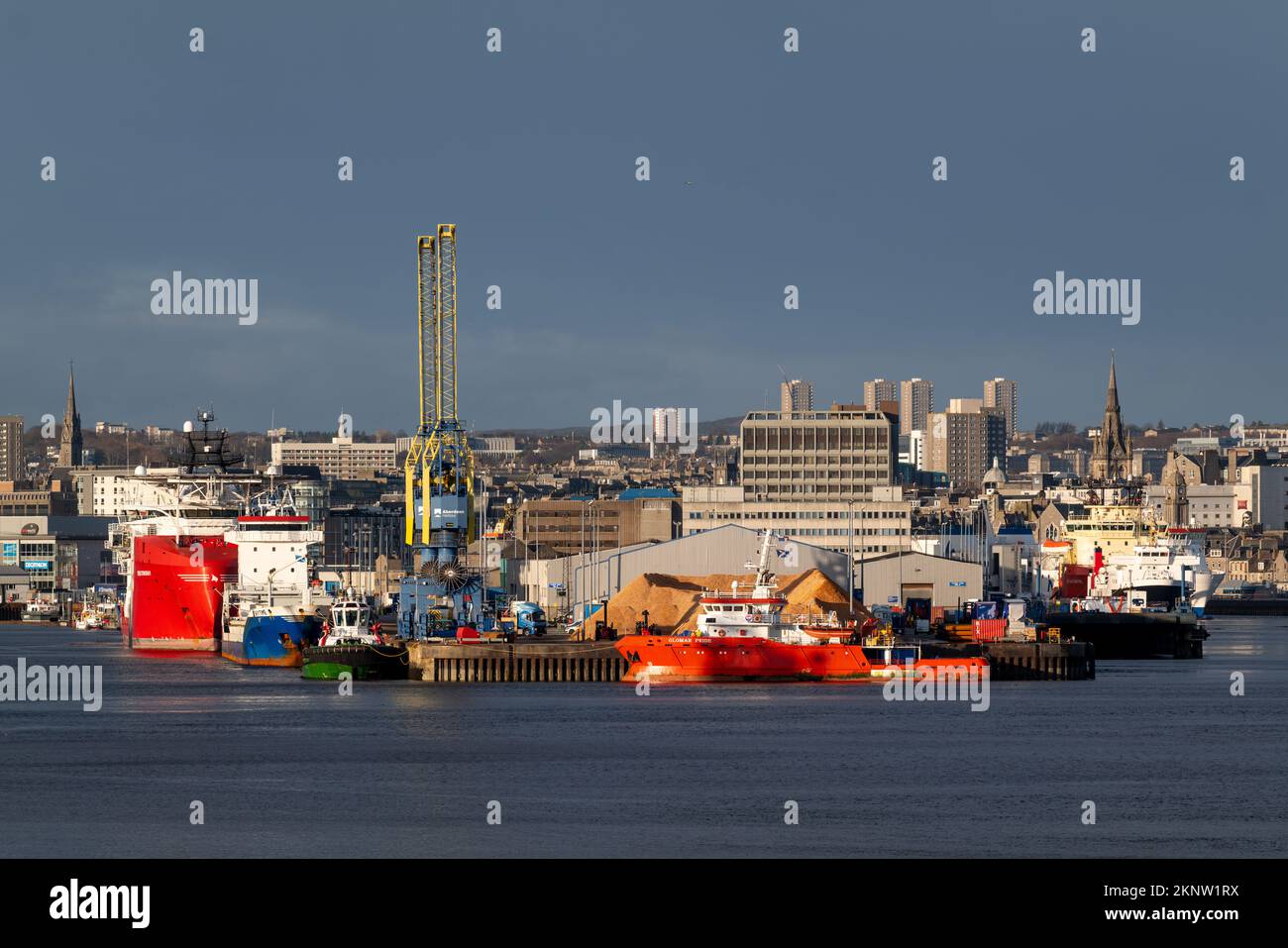 25. November 2022 Aberdeen, Schottland. Das ist der Blick auf Aberdeen ...