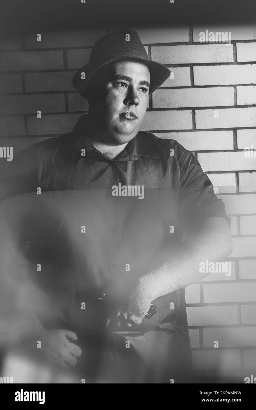 Mafia gangster Schwarzweiß-Stockfotos und -bilder - Alamy