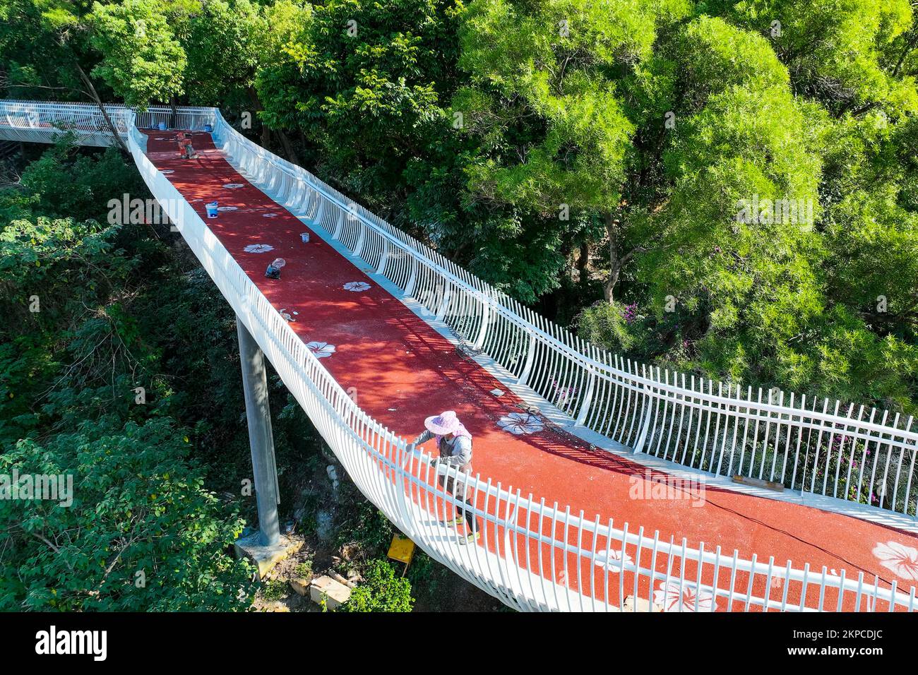 FUZHOU, CHINA - 28. NOVEMBER 2022 - A view of the Jasmine Environmental Corridor in Jinji ...