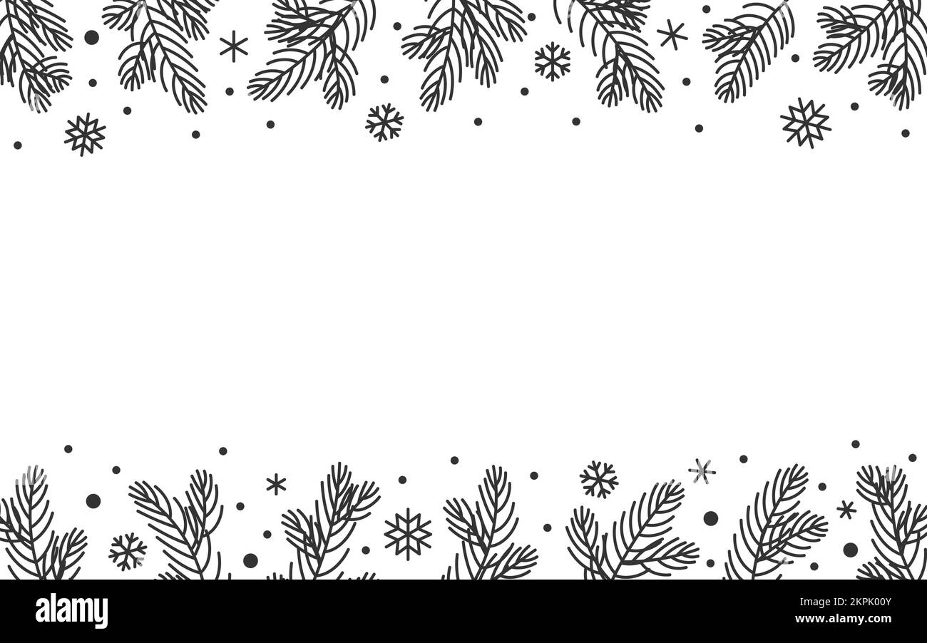 Tannenzweige zweige Schwarzweiß-Stockfotos und -bilder - Alamy