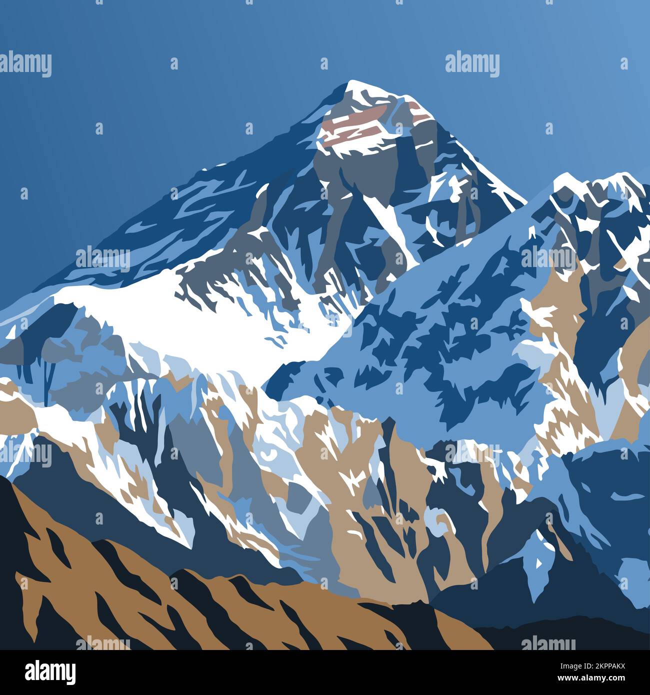 Highest peak Stock-Vektorgrafiken kaufen - Alamy