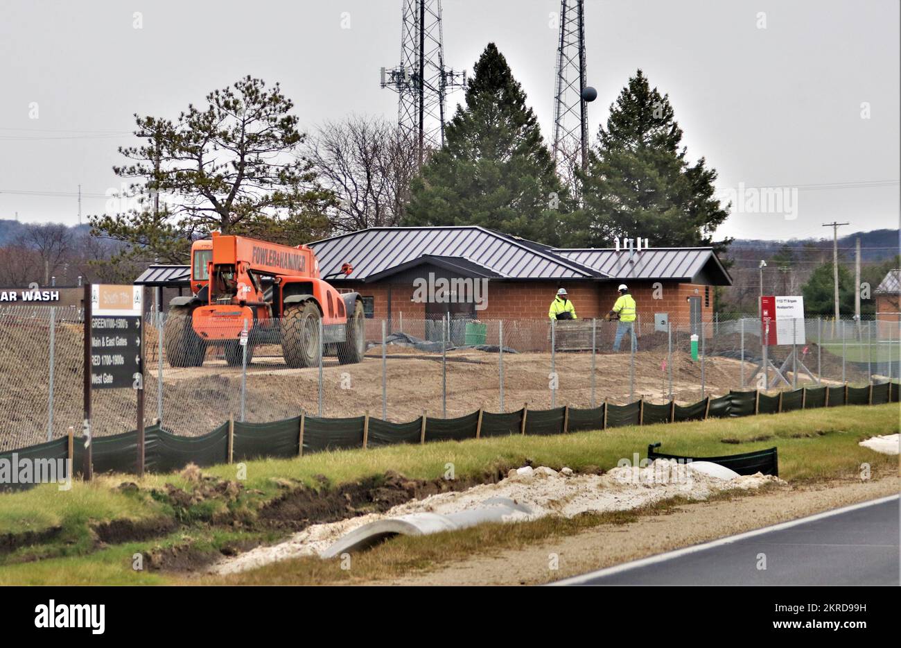 Der Baubereich für eine zukünftige Stationärmannschaft im 1600. Block ...