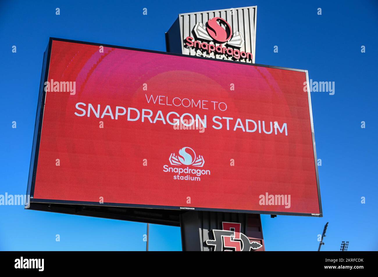 Allgemeiner Überblick über das Snapdragon Stadium, Heimstadion der San ...