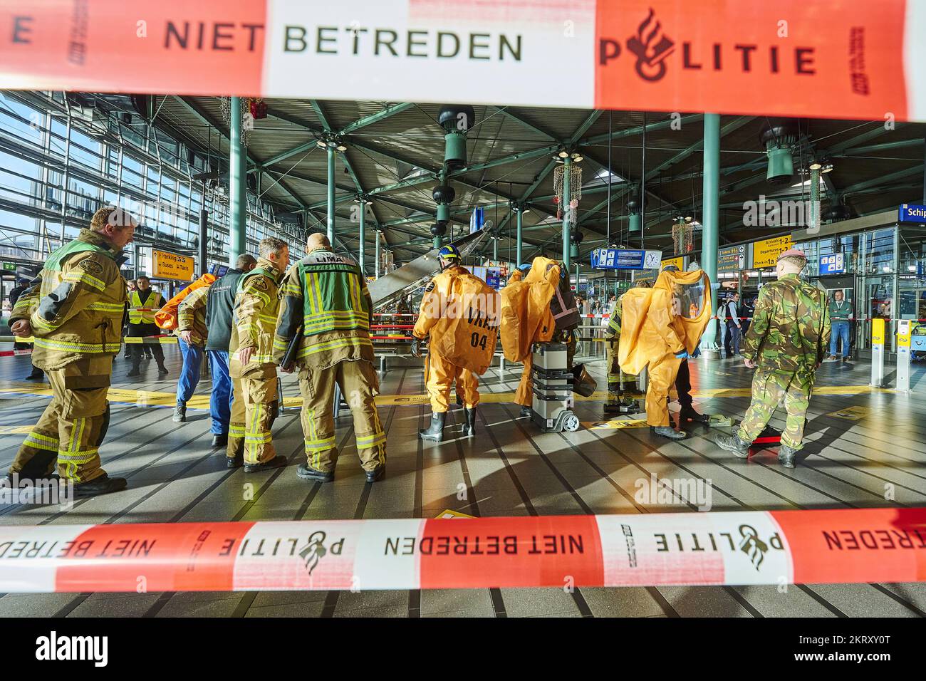 Schiphol 11-29-22 Ein Bereich, in dem sich das KMAR-Büro befindet ...