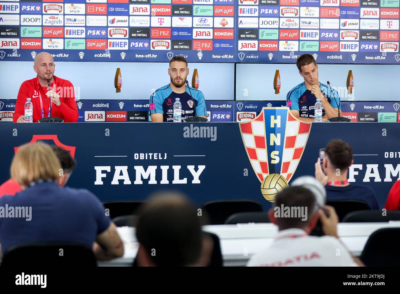 Sprecher der kroatischen Fußballnationalmannschaft Tomislav Pacak und ...