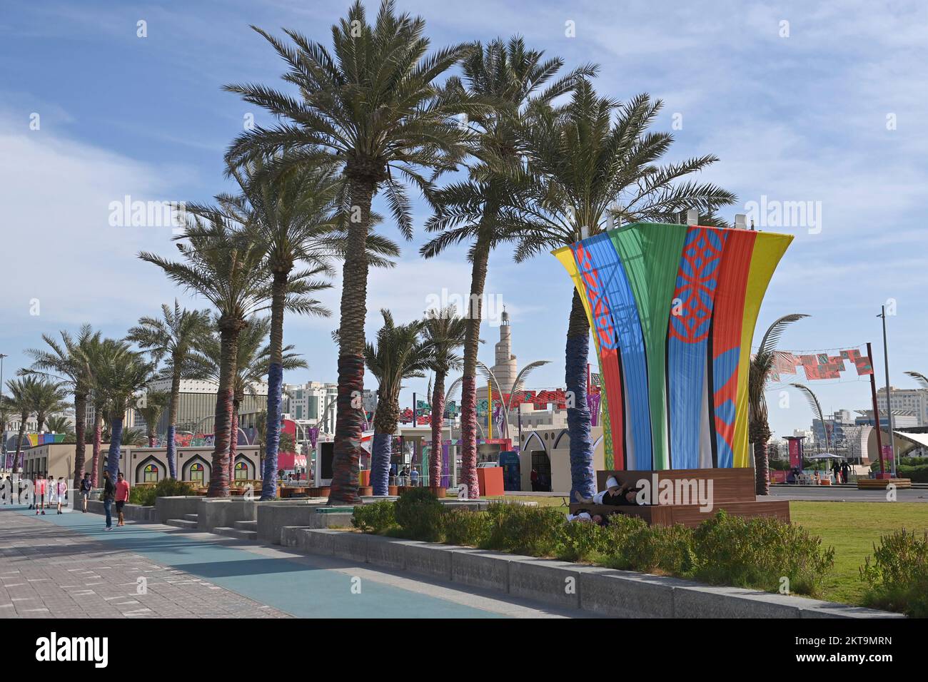 Eindrücke aus Doha/Katar am 29.. November 2022. FIFA Fanfest, Corniche ...