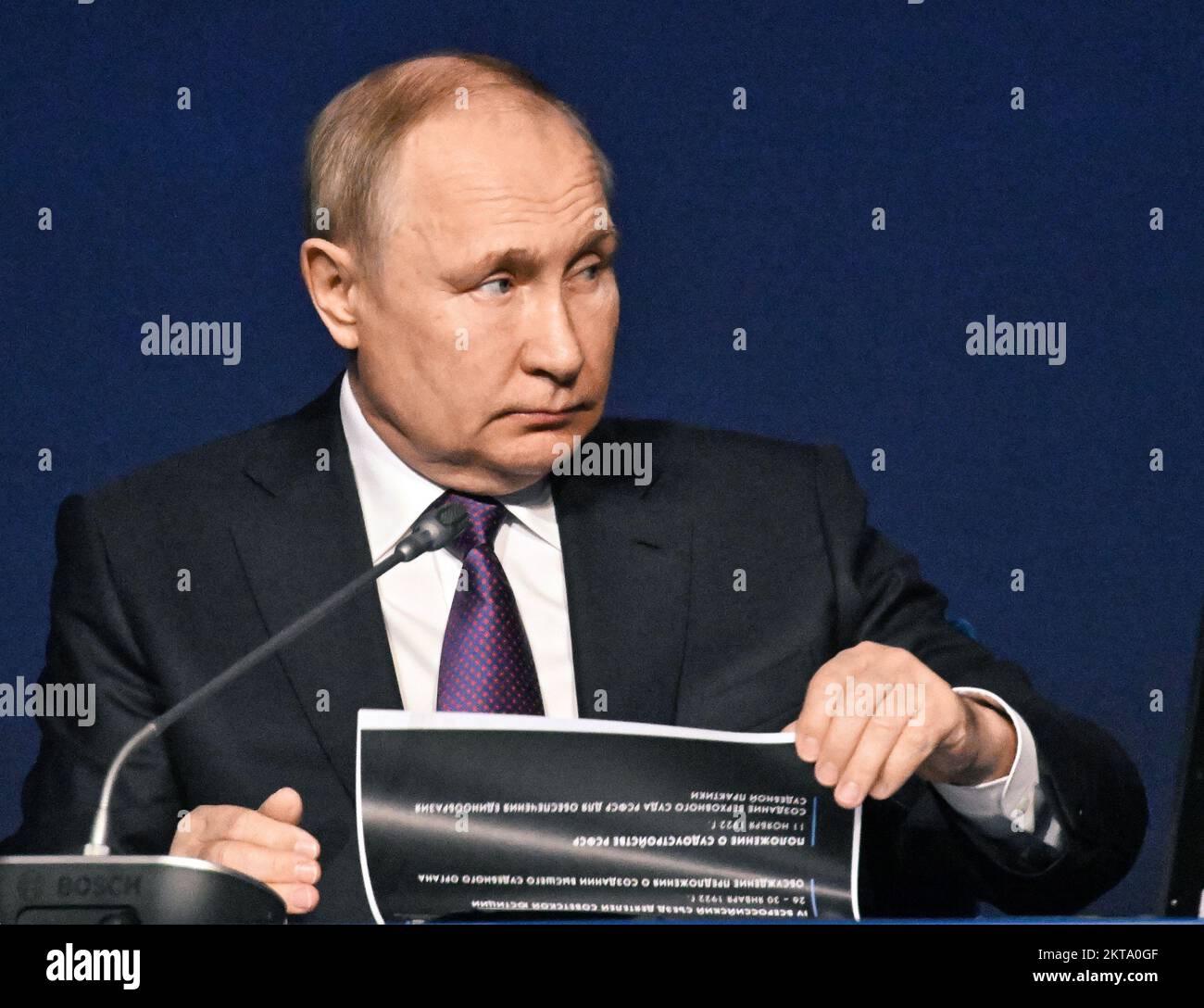 Russischer Präsident Wladimir Putin auf dem 10.. Allrussischen ...