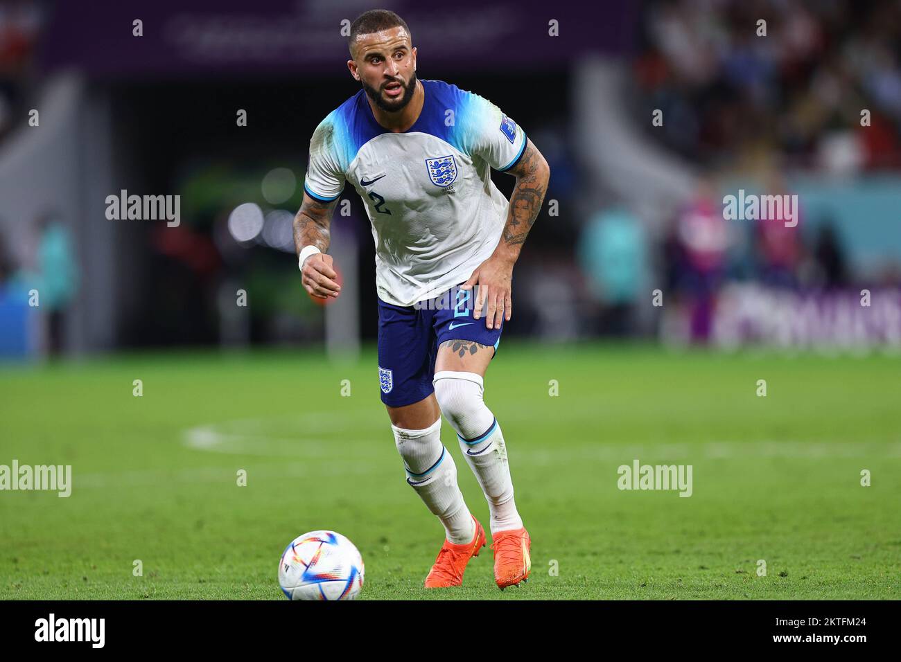 Kyle Walker beim FIFA-Weltmeisterschaftsspiel Katar 2022 Gruppe B ...