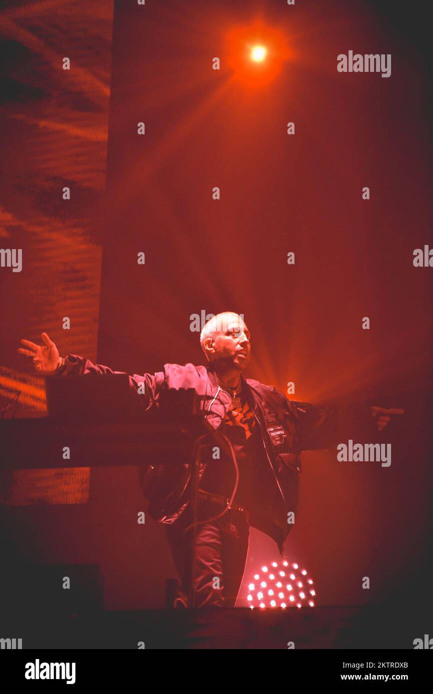 Neapel, Italien. 29.. November 2022. Der italienische Rapper Luchè ...