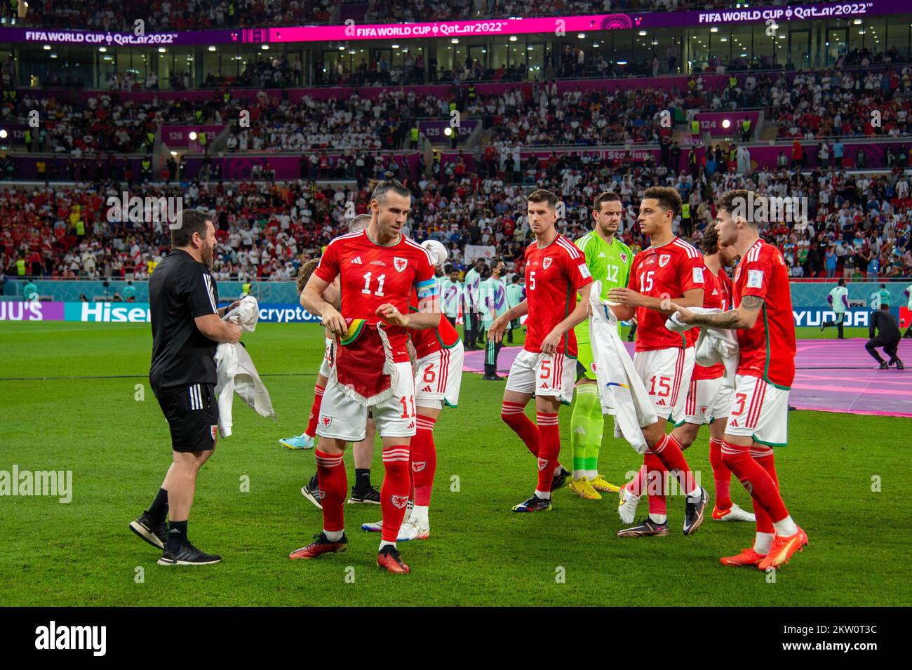 Gareth Bale Of Wales Beim Fifa World Cup Katar 2022 Group B Match