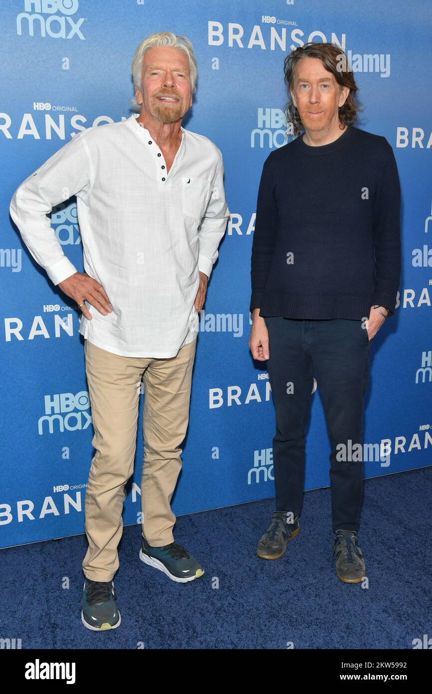 Sir Richard Branson und Chris Smith nehmen am 29. November 2022 in New ...
