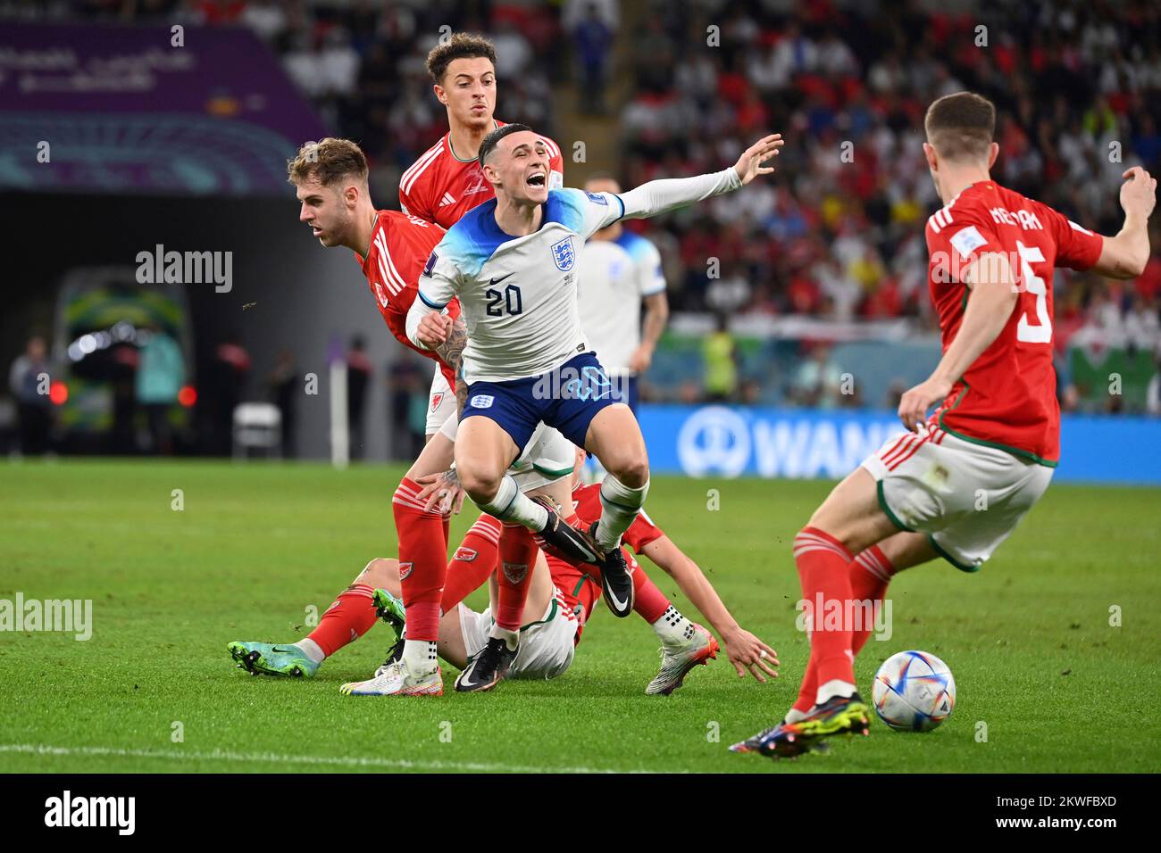 Doha, Katar. 29.. November 2022. Phil FODEN (eng), Action, Duels gegen ...
