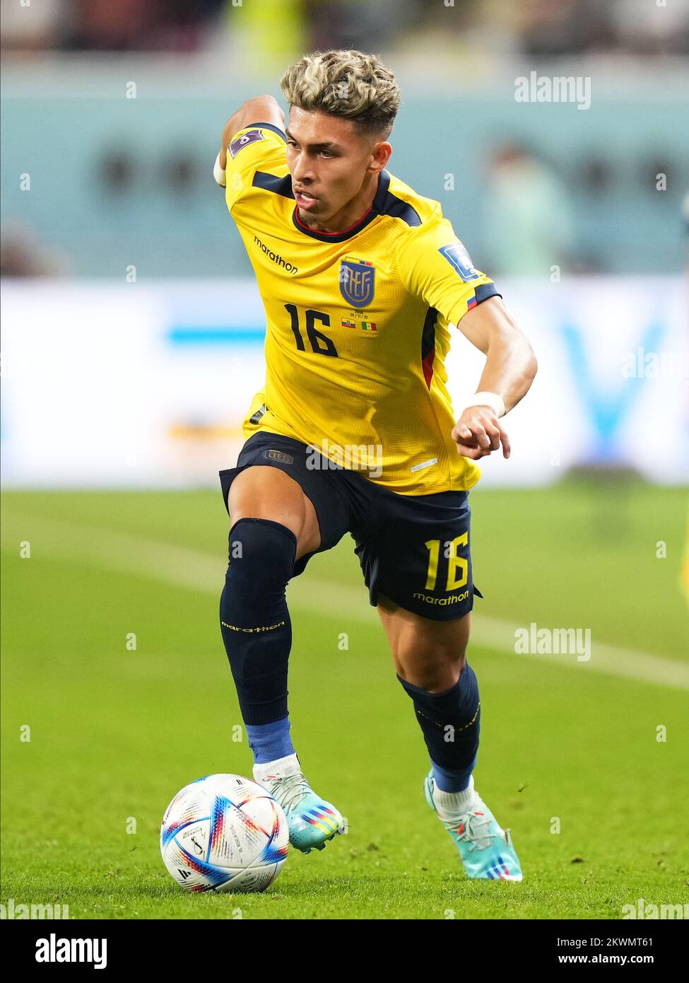 Jeremy Sarmiento aus Ecuador spielte während des FIFA ...