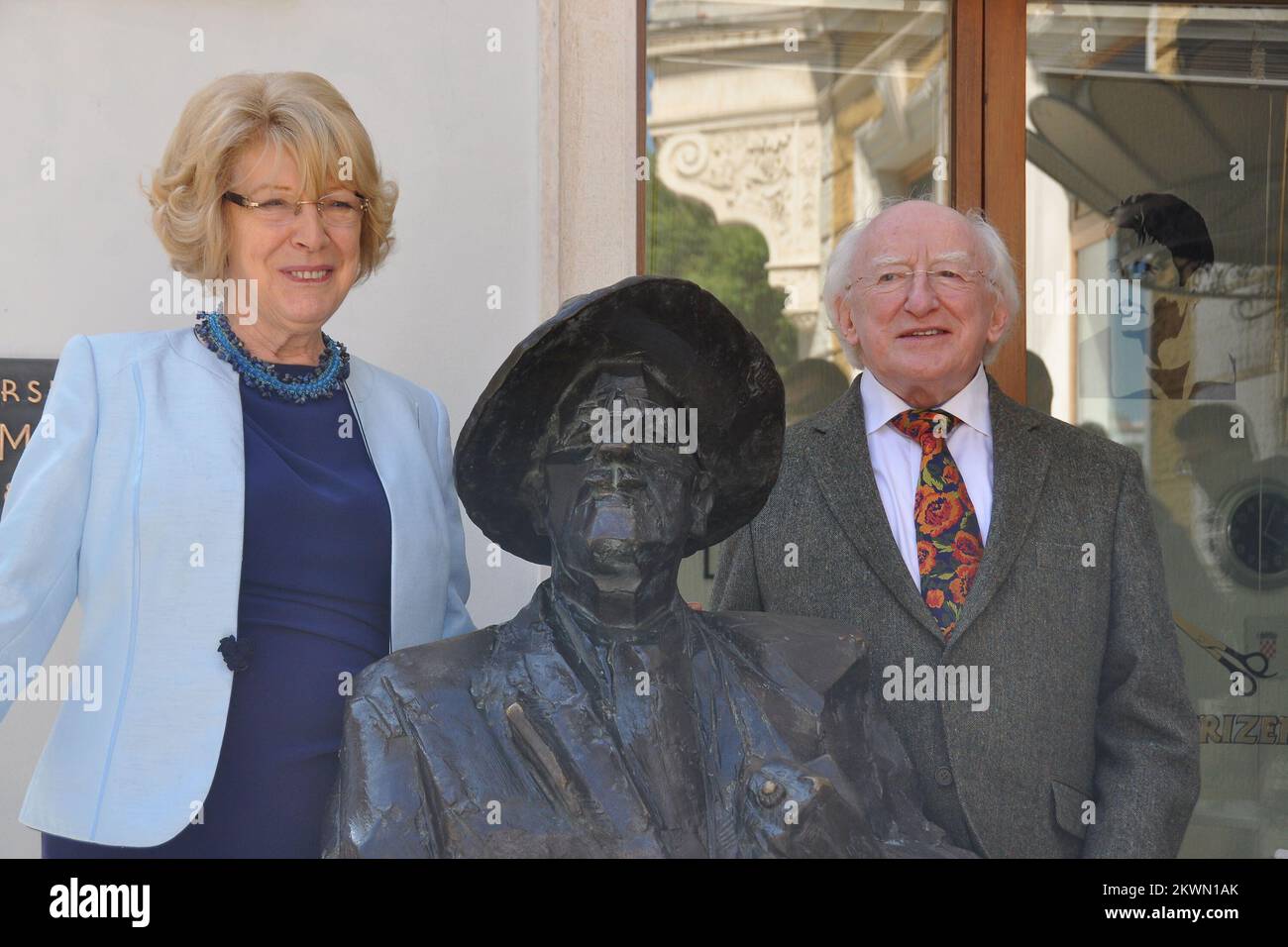 07.06.2013. Pula, Kroatien - der irische Präsident Michael D. Higgins ...