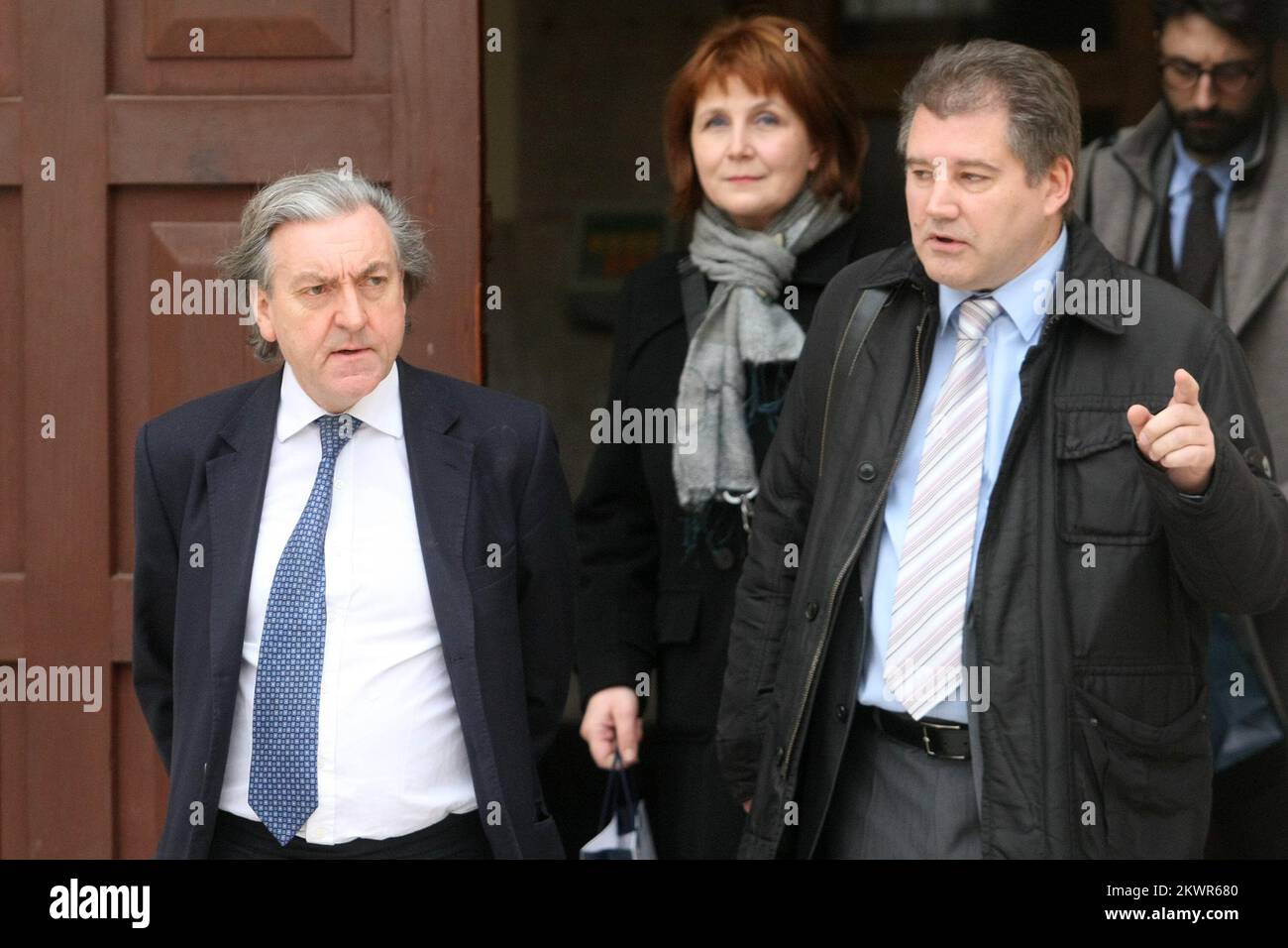 04.02.2014., Zadar, Kroatien - bei einem offiziellen Besuch der Stadt ...