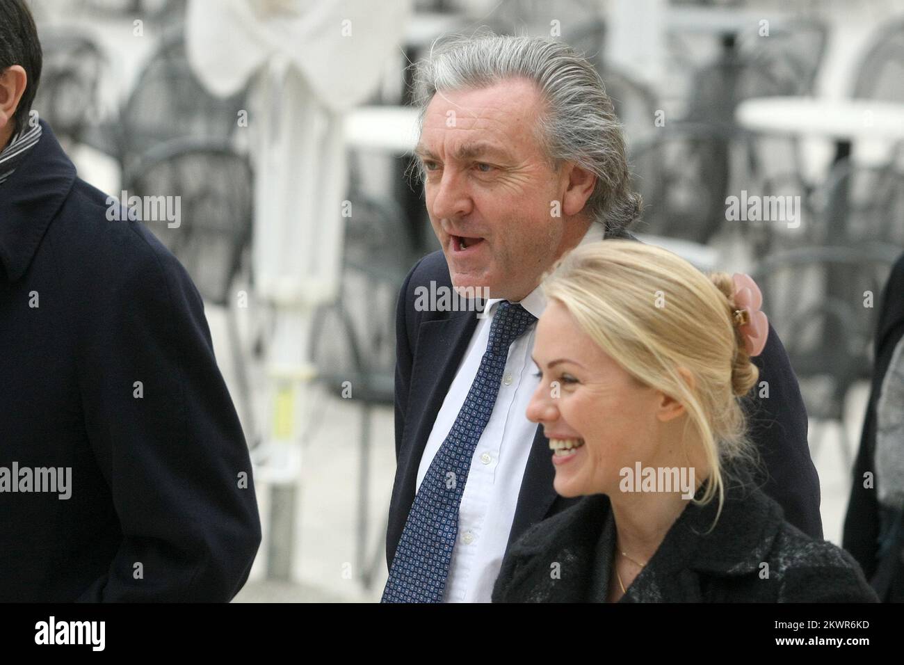 04.02.2014., Zadar, Kroatien - bei einem offiziellen Besuch der Stadt ...