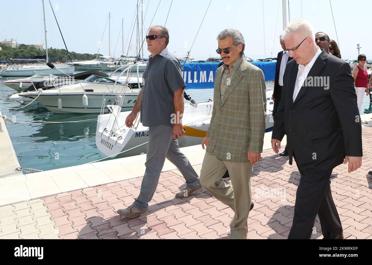 08.08.2014. Baska Voda, Kroatien - der kroatische Präsident Ivo ...