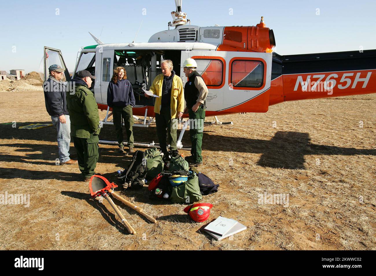 Extreme Wildfire Threat, Granbury, TX, 24. Januar 2006 Pilot Mark ...