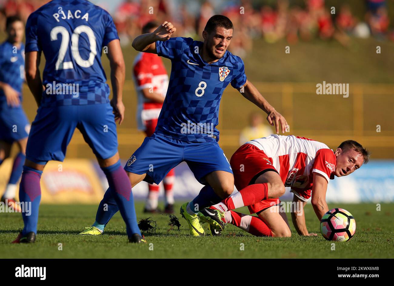 31.08.2016., Sisak, Kroatien - die kroatische Fußballnationalmannschaft spielte ein ...