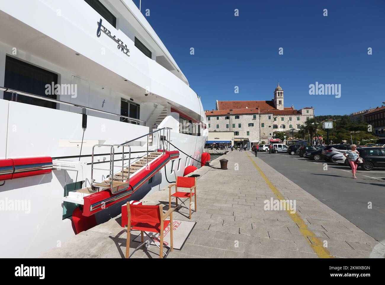 04.10.2016., Sibenik, Kroatien - die Yacht Forever One gehört Bruce ...