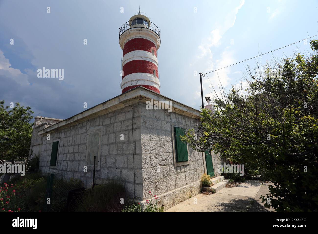 12.05.2018., Kraljevica, Kroatien - Rt Ostro Lighthouse . Dieser ...