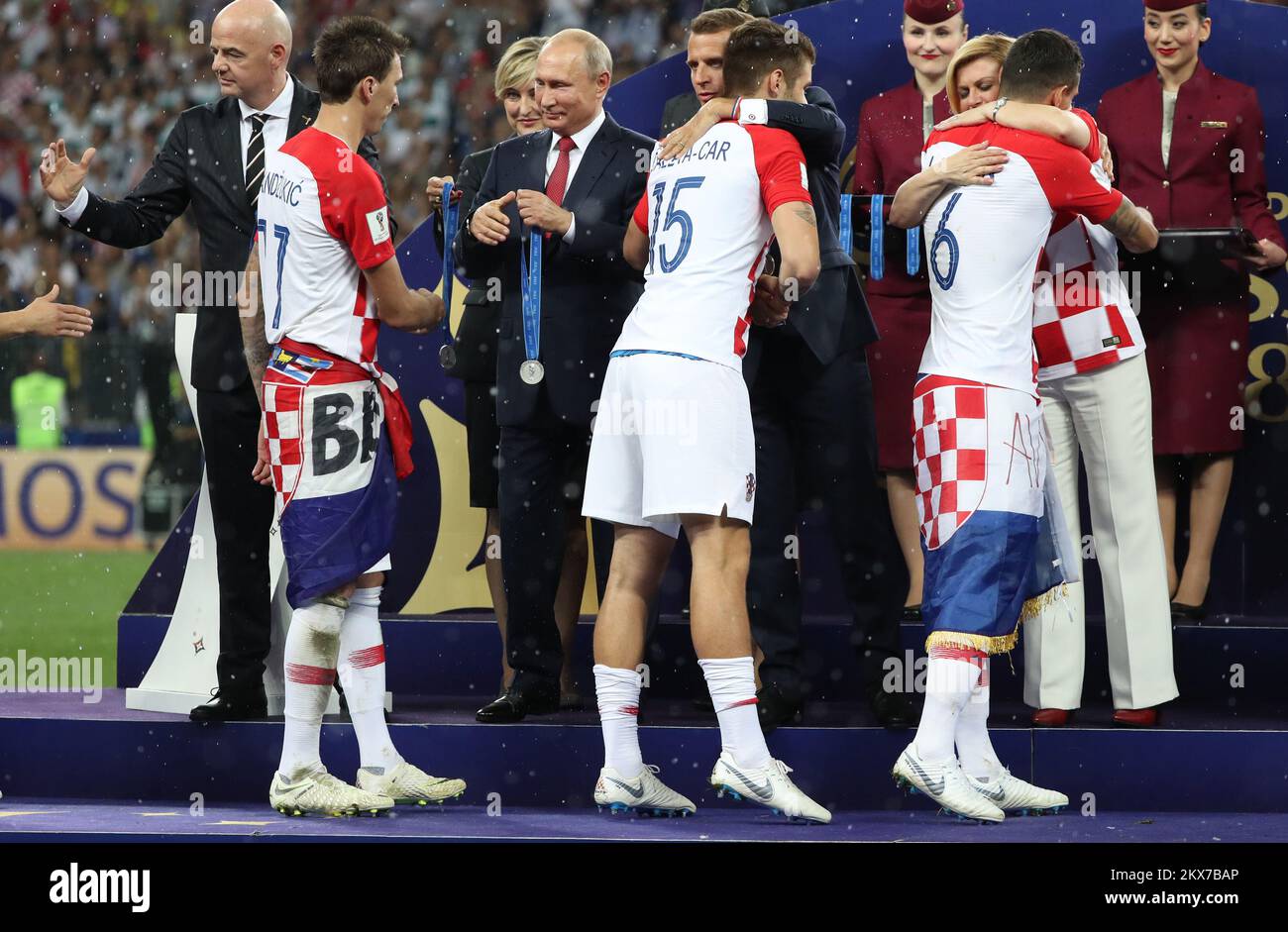 15.07.2018. Moskau, Russland - Fußballweltmeisterschaft 2018 , Finale ...