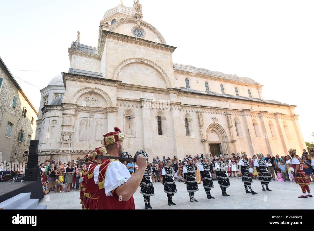 08.09.2018., Sibenik, Kroatien - Internationale Mittelaltermesse ...