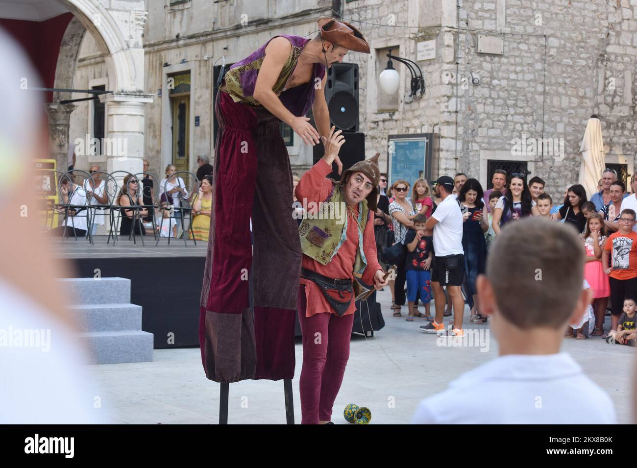 08.09.2018., Sibenik, Kroatien - Internationale Mittelaltermesse ...