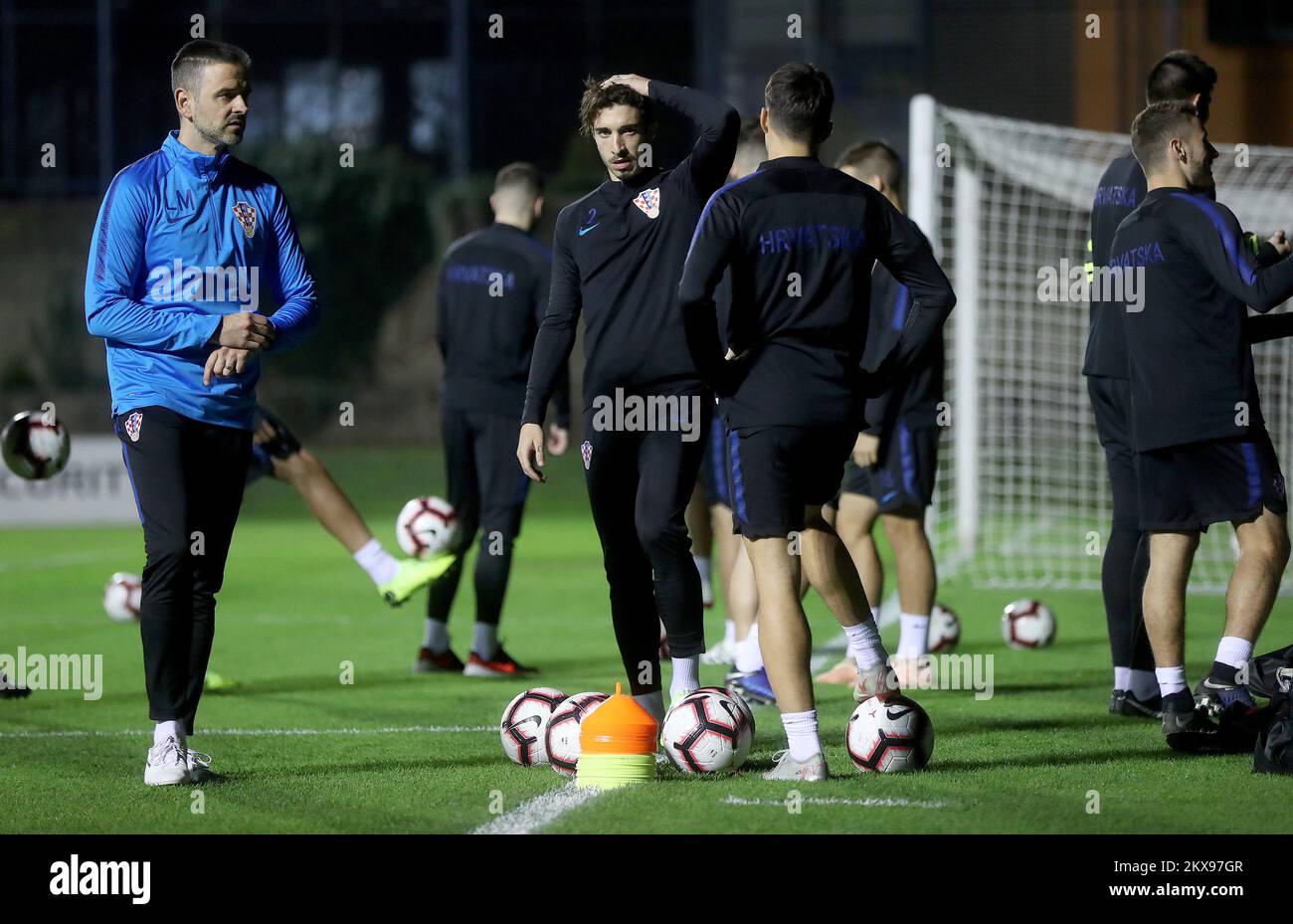 12.11.2018., Stadion Hitrec Kacian, Zagreb, Kroatien - Training der ...