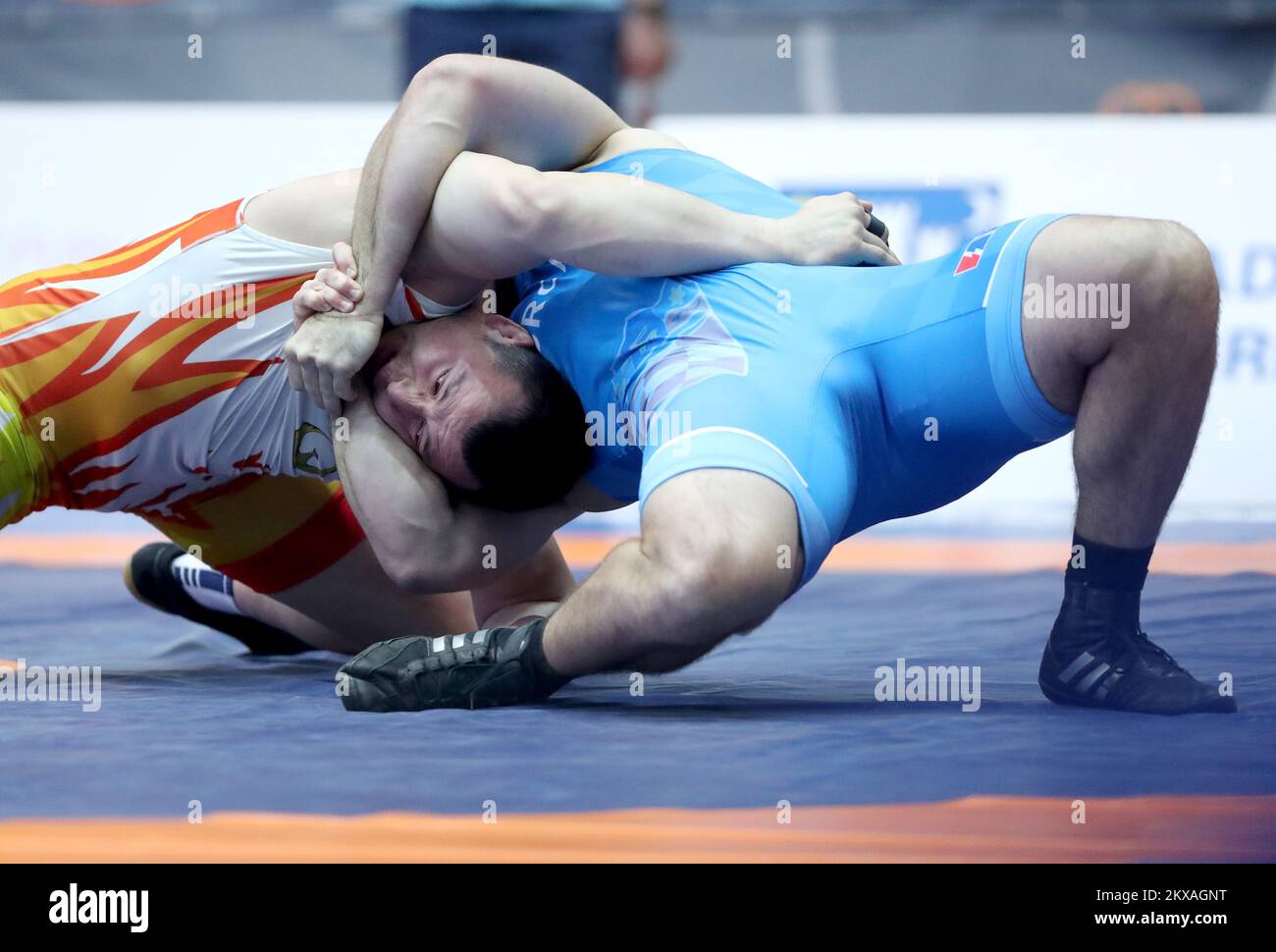 09.02.2019., Zagreb, Kroatien - Ante Milkovic (BLAU) aus Kroatien tritt ...