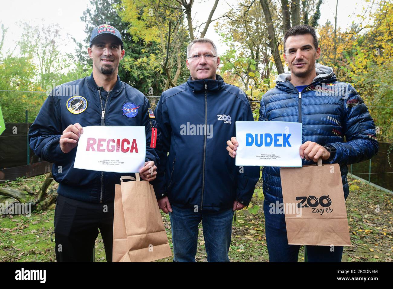 14.11.2019., Kroatien, Zagreb - die vier Monate alten roten Panda ...