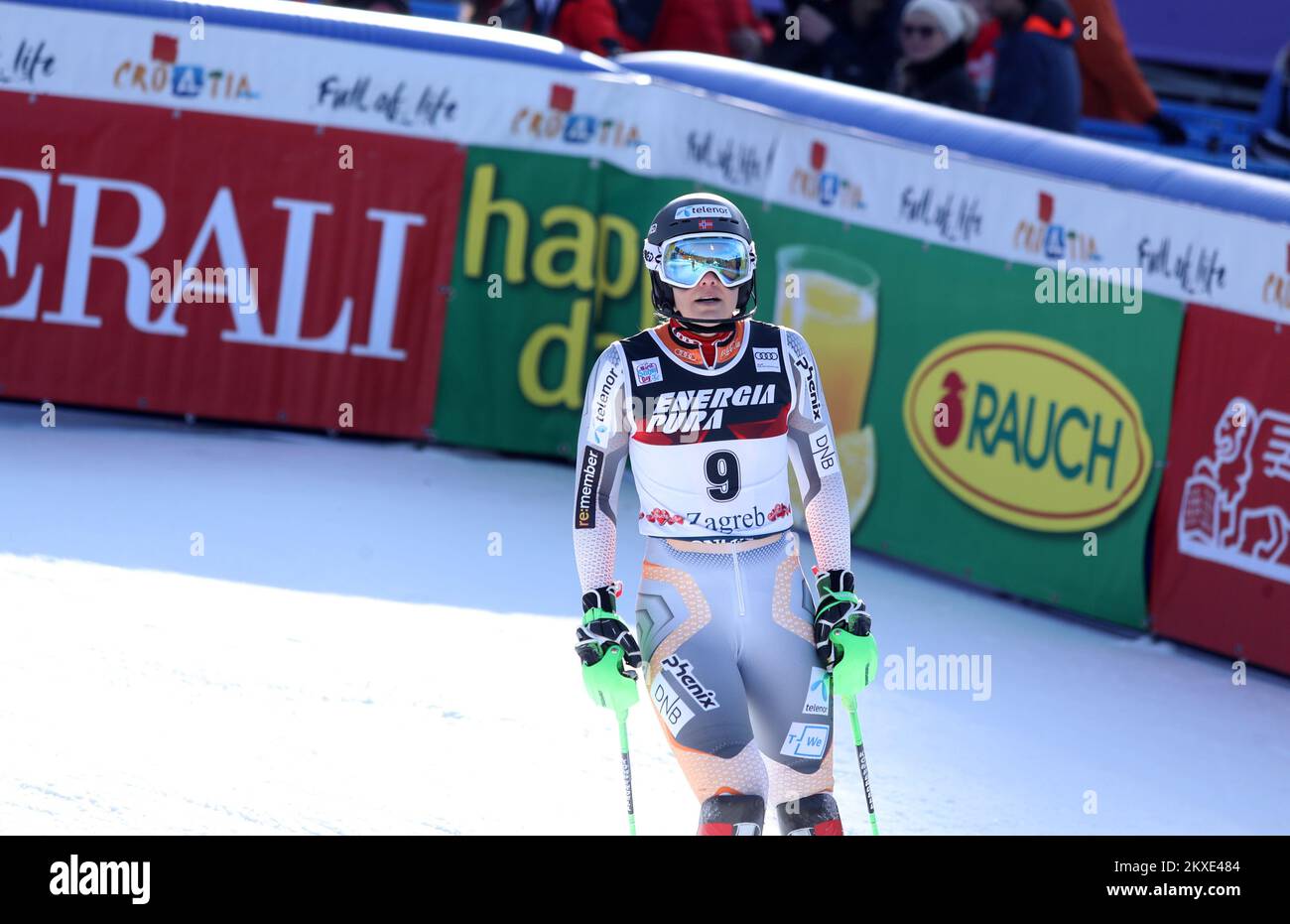 04.01.2020., Zagreb, Kroatien - Audi FIS Weltmeisterschaft, Frauen-Slalom auf dem Berg Sljeme ...