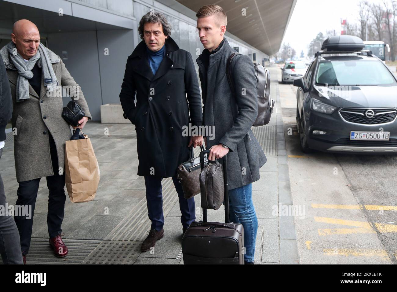 24.01.2020., Zagreb, Kroatien - Fußballspieler Dani Olmo auf dem ...