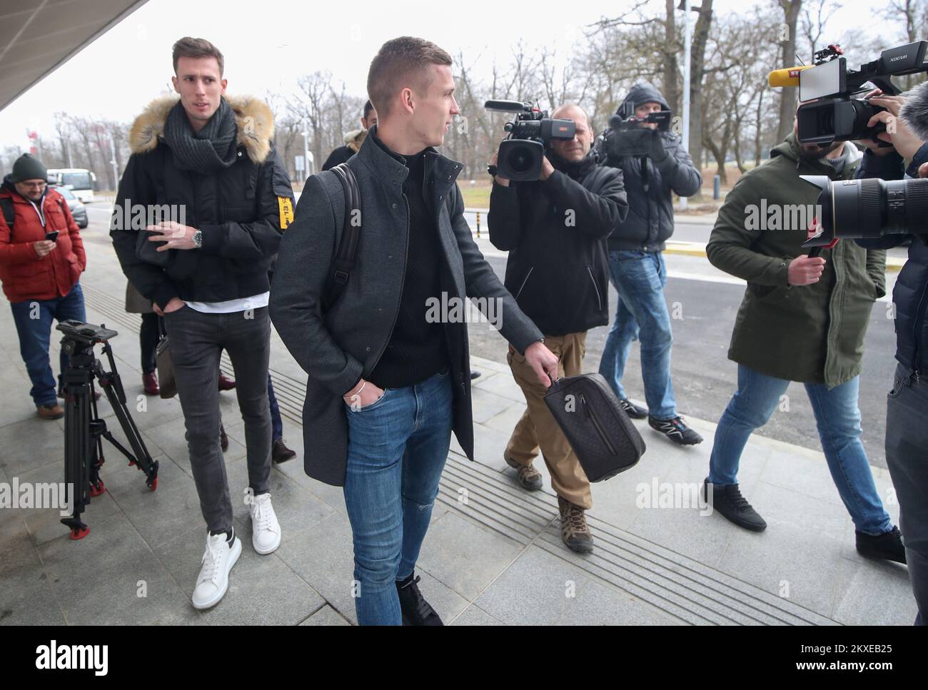 24.01.2020., Zagreb, Kroatien - Fußballspieler Dani Olmo auf dem ...