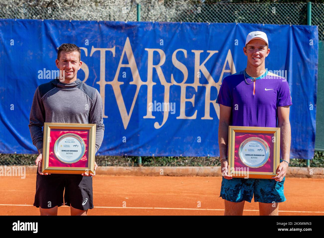 Corentin Denolly aus Frankreich und Martin Damm aus den USA, die ihre ...