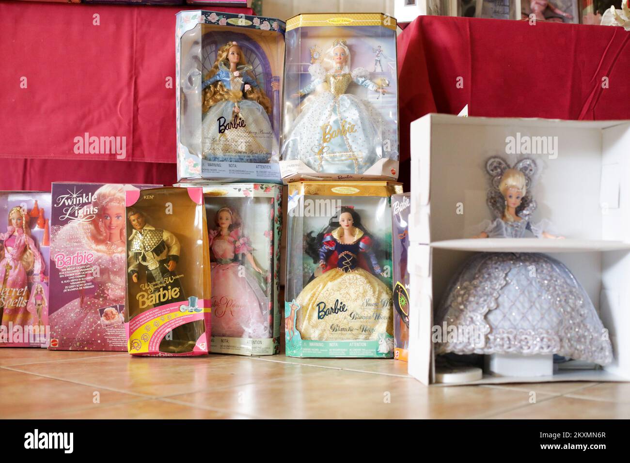 Die Bilder zeigen Barbie-Puppen aus der Sammlung von Sanja Grsetic ...
