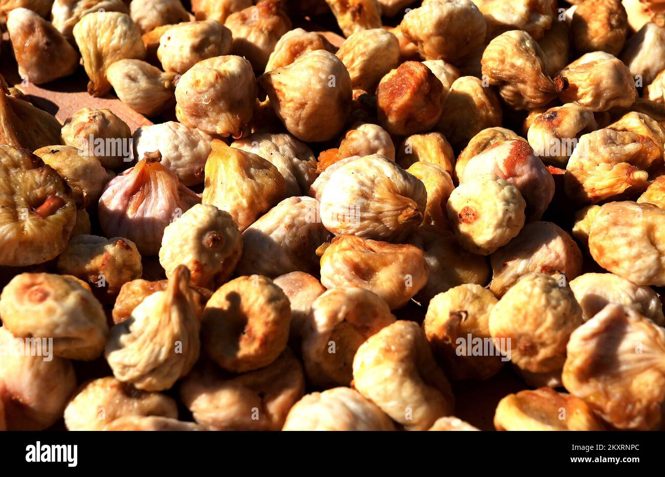 Getrocknete Feigen sind auf dem Bild auf Grabastica am 9l. September ...