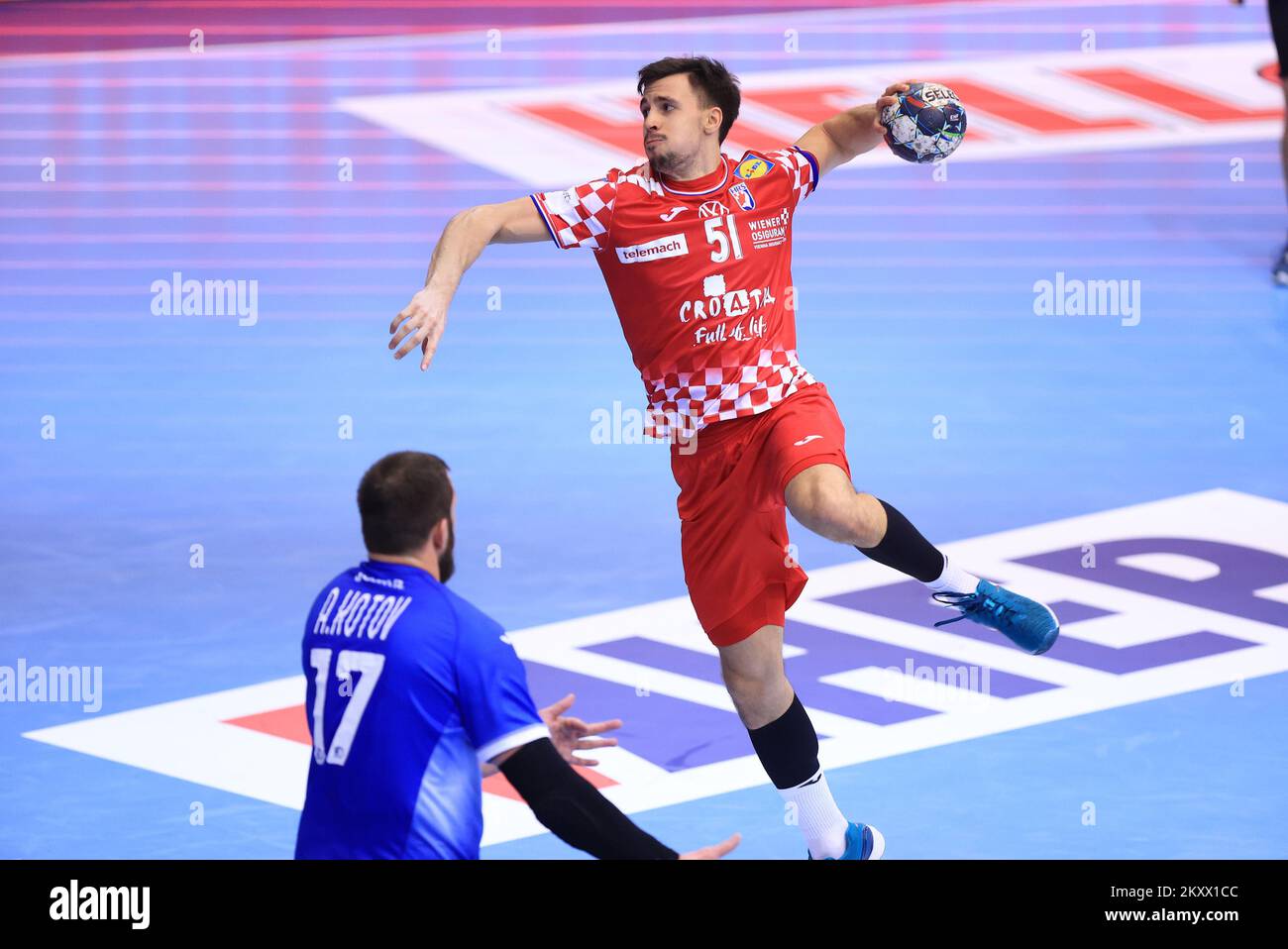 Ivan Martinovic von Kroatien in Aktion am 1. Tag des Kroatien Cup 2022 ...