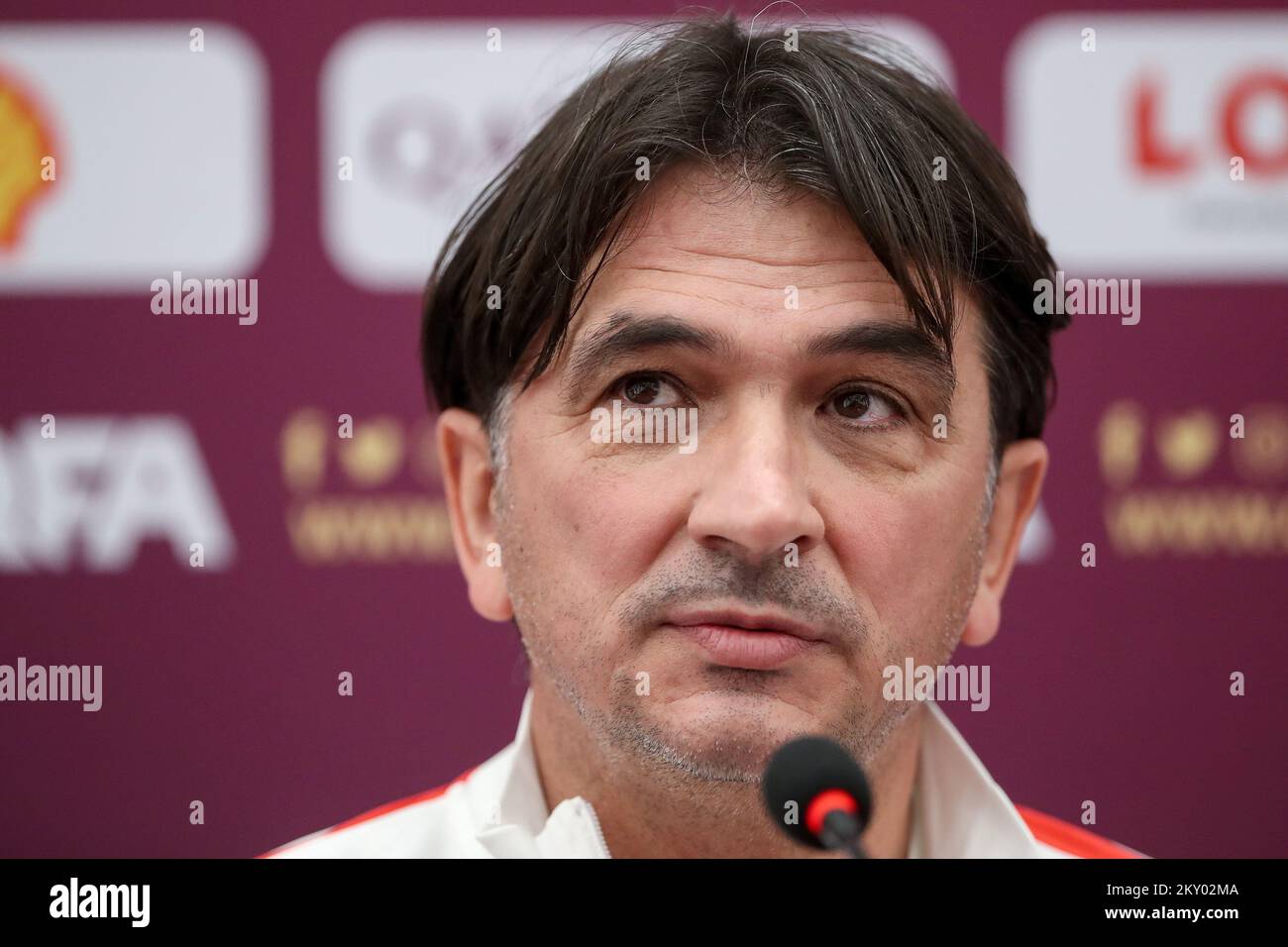 Der Cheftrainer der kroatischen Fußballnationalmannschaft Zlatko Dalic ...