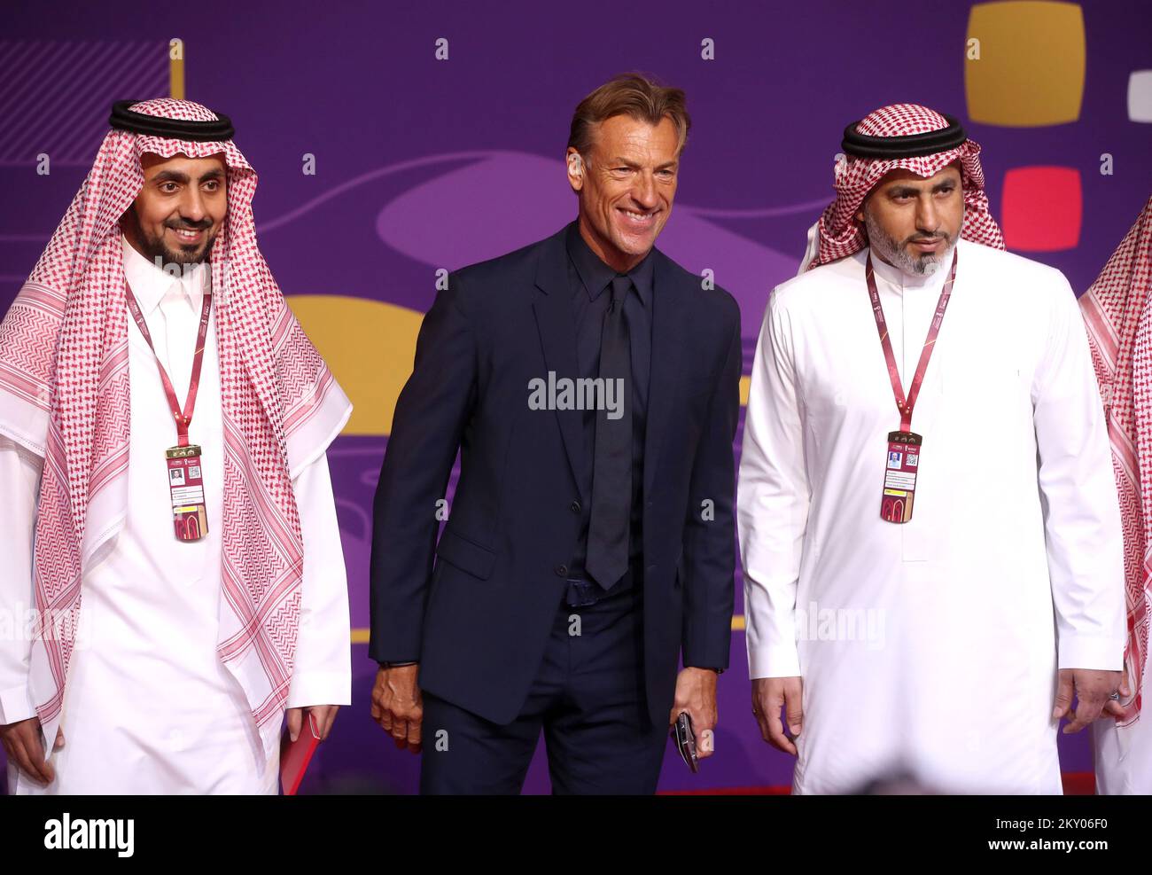Herve Renard aus Saudi-Arabien trifft am 01. April 2022 vor der FIFA ...