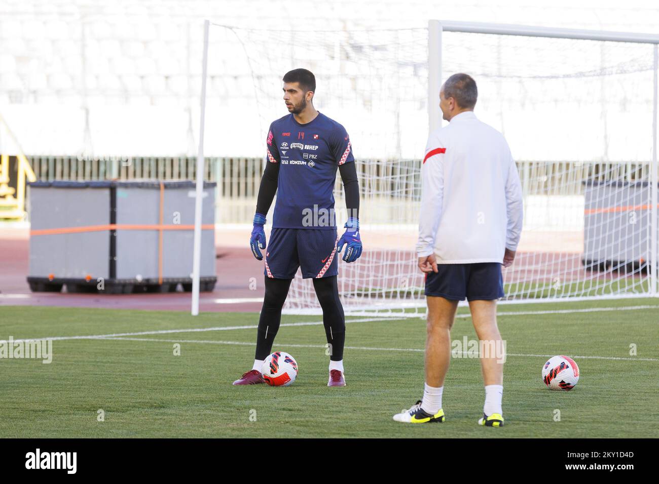 Nediljko Labrovic aus Kroatien während einer Trainingseinheit der ...