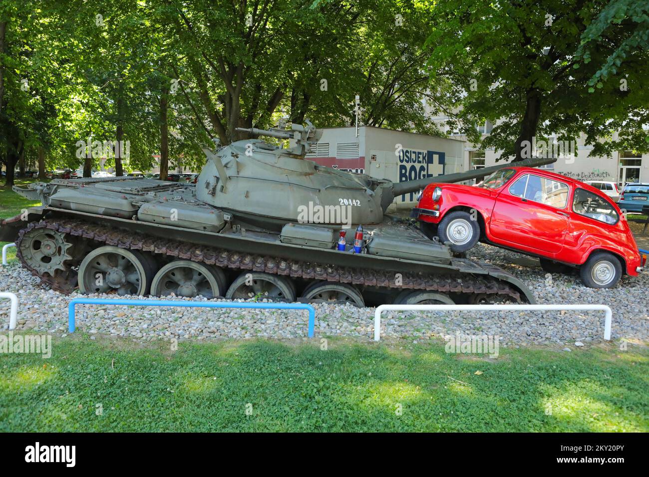 Eine Kunstinstallation, bei der Sie sehen können, wie das einst ...