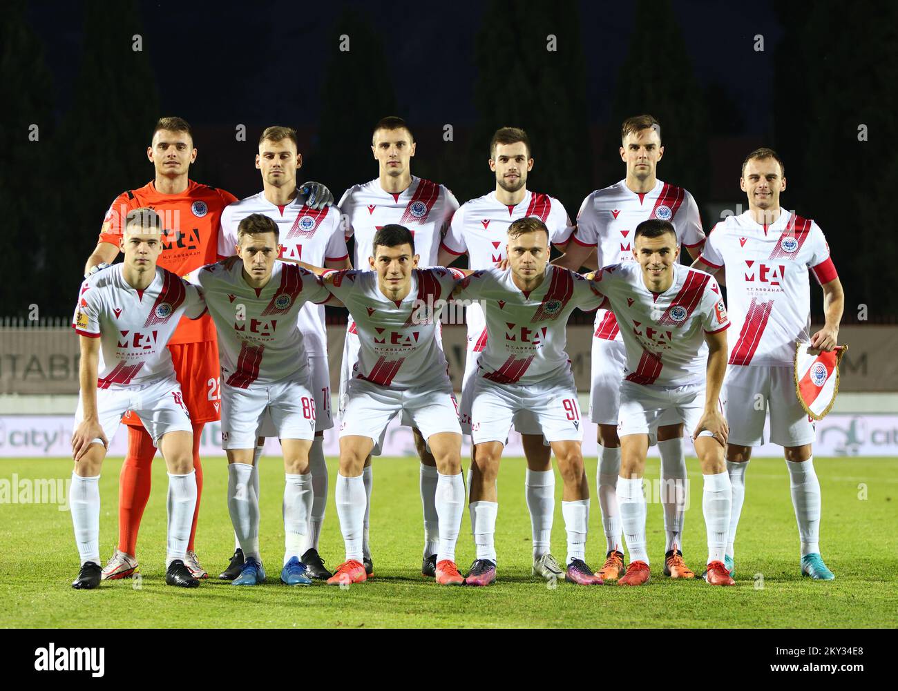 MOSTAR, BOSNIEN UND HERZEGOWINA - 18. AUGUST: Teaam-Foto des HSK Zrinjski vor den Play-offs der ...