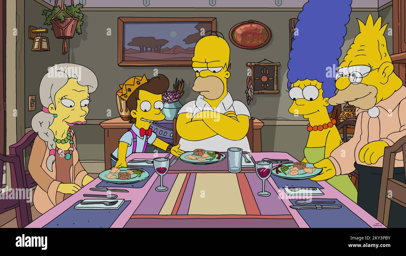 THE SIMPSONS, von links: Blythe (Stimme: Carol Kane), Calvin (Stimme ...