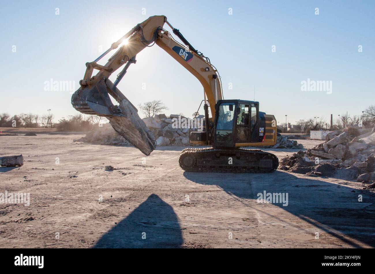 Queens, New York, 18. Januar 2013 Trümmer von Hurricane Sandy werden im ...