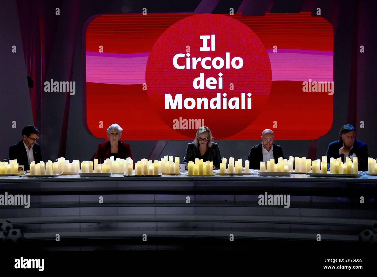 Mailand, Italien. 01.. Dezember 2022. Mailand, Fernsehsendung „der Club ...