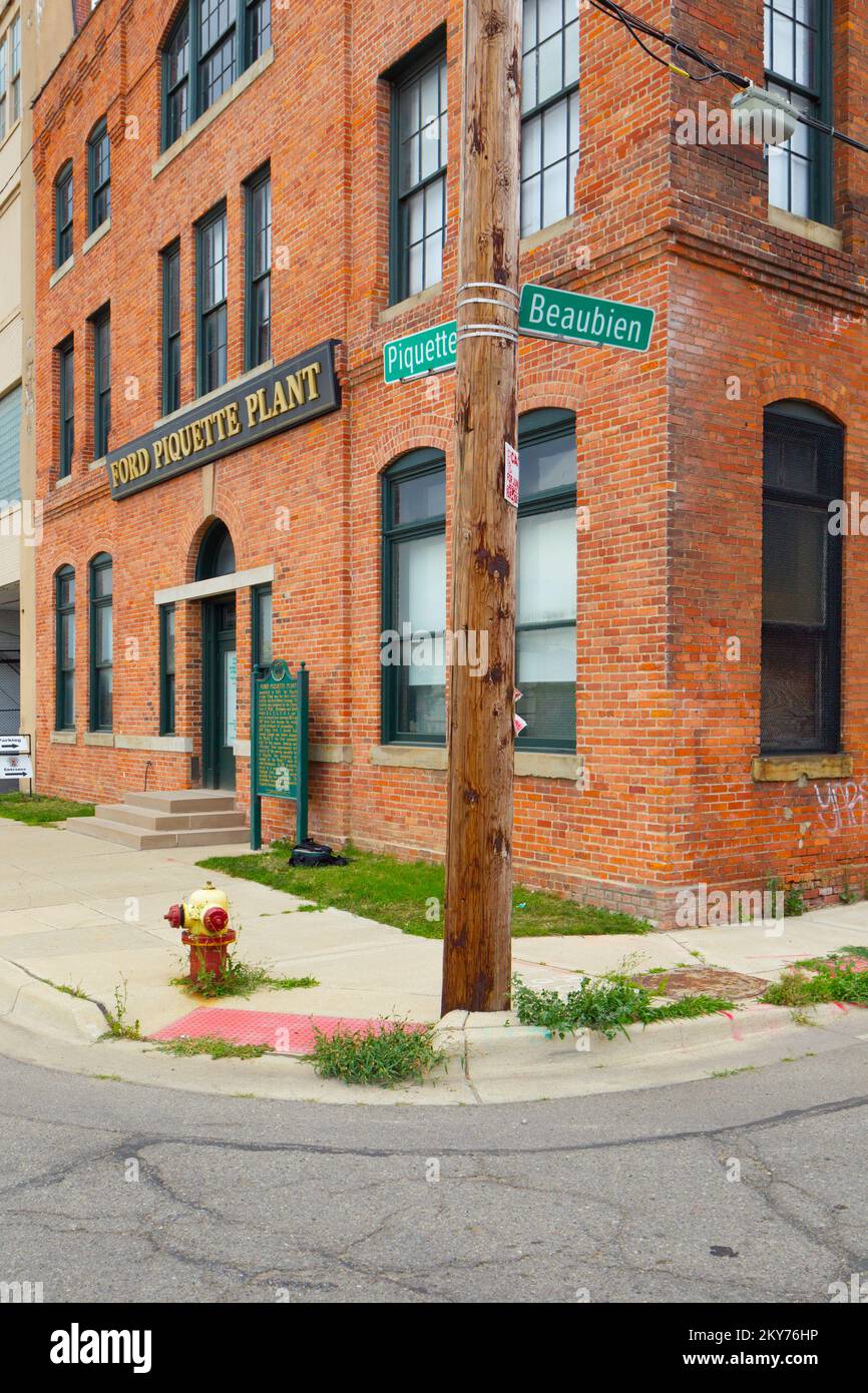 Ford Piquette Plant in der 461 Piquette Ave an der Ecke Beaubien ...