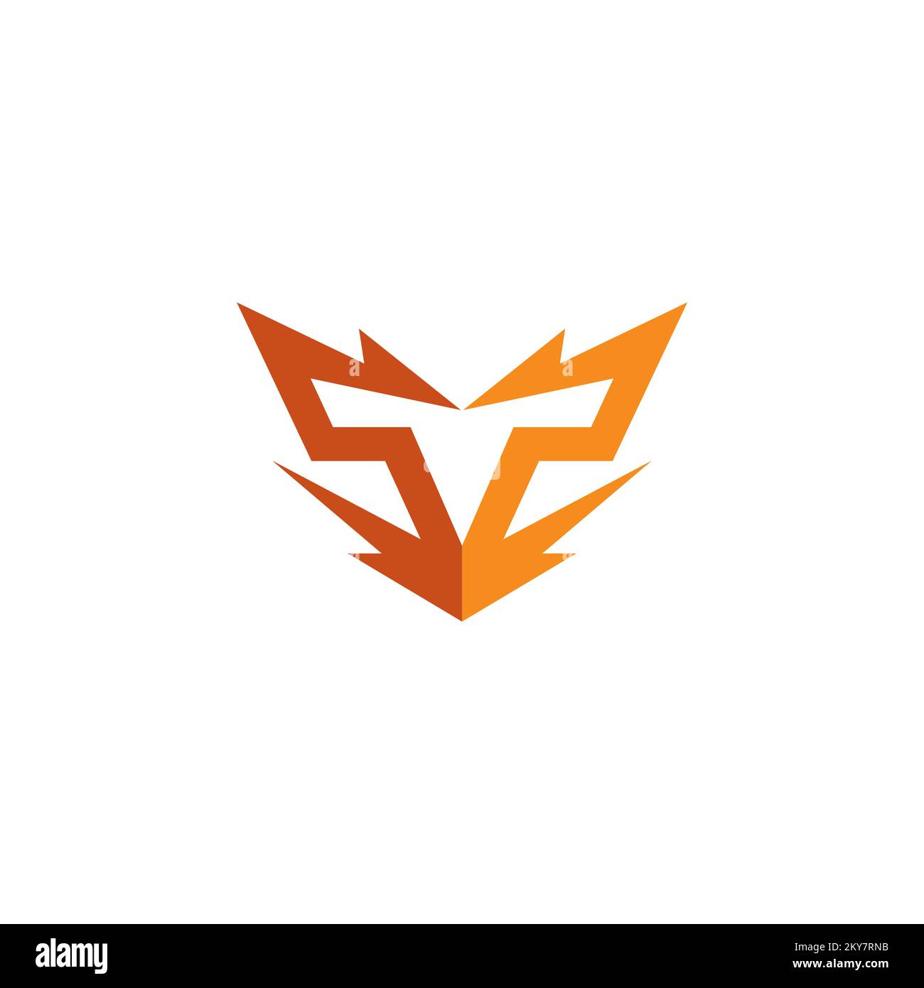 SS Fox Logo-Design. Fox-Vektordarstellung. Fox-Symbol Stock ...