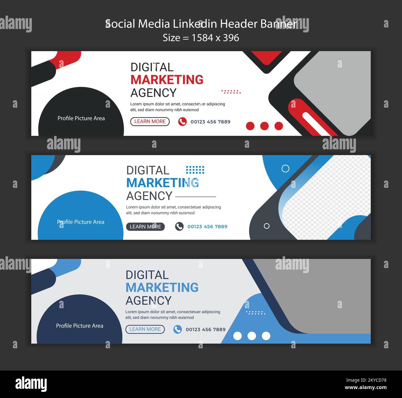 Linkedin banner vorlagen Stock-Vektorgrafiken kaufen - Alamy