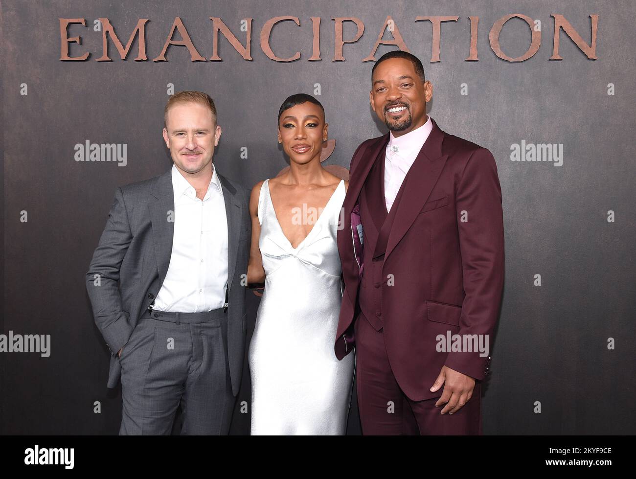Westwood, USA. 30.. November 2022. Ben Foster, Charmaine Bingwa und ...